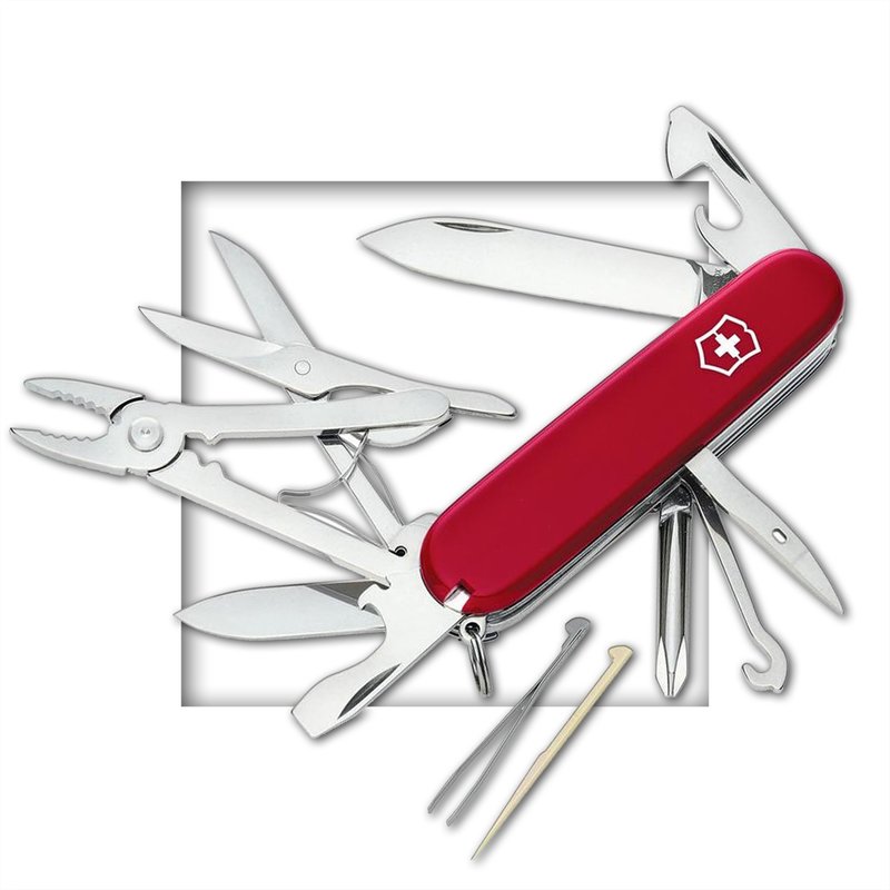 VICTORINOX Offiziersmesser Deluxe Tinker Rot 1.4723, 44,90